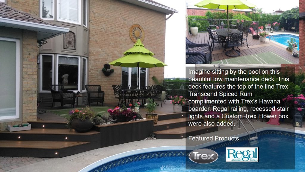 Beautiful Trex Pool Deck in Orleans, Ontario – MyDeck.ca